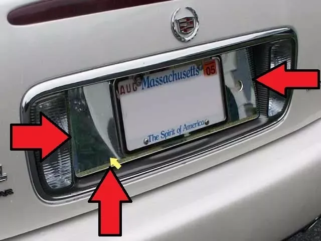 Cadillac Deville 2000-2005 из нержавеющей стали хром номерной знак ...